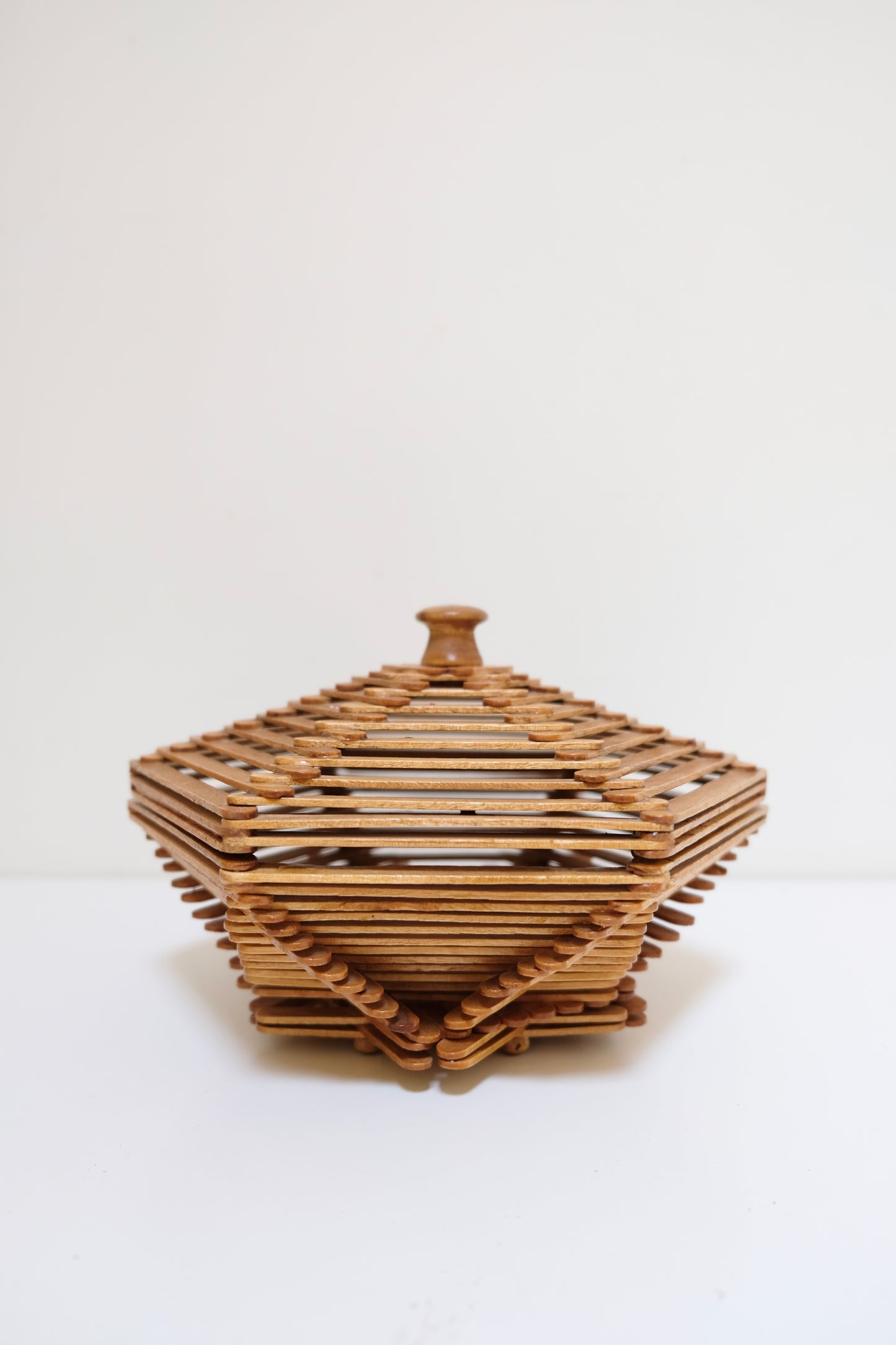 Vintage Tramp Art Hexagonal Box – RoRo Revival